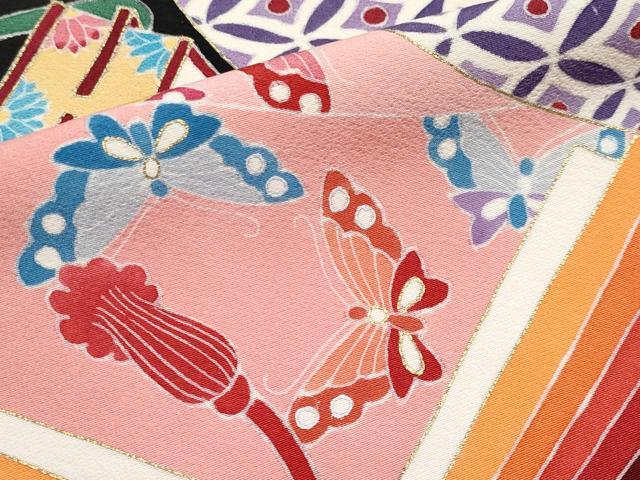 平和屋本店□極上 振袖 有馬 十二単風 楽器人物花蝶文 暈し