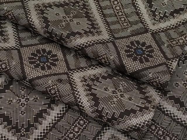 平和屋本店■希少　本場大島紬　龍郷絣　逸品　CYAA1985s5