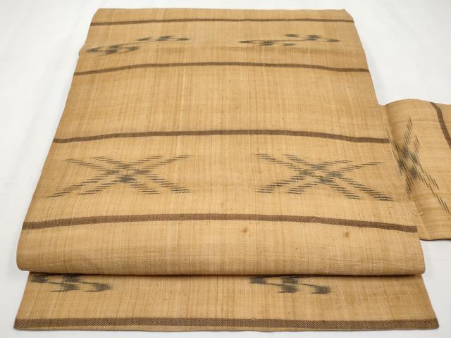 平和屋本店■極上　夏物　芭蕉布　手積み芭蕉糸100％　九寸名古屋帯　逸品　CYAA2061s5