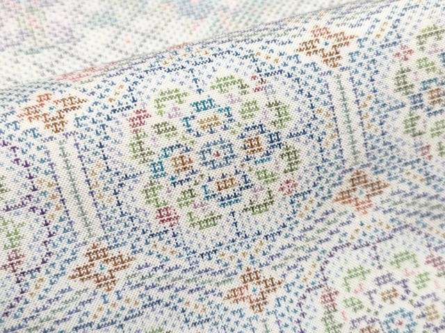 平和屋本店□極上 都喜ヱ門 本場大島紬 白大島 9マルキ 更紗