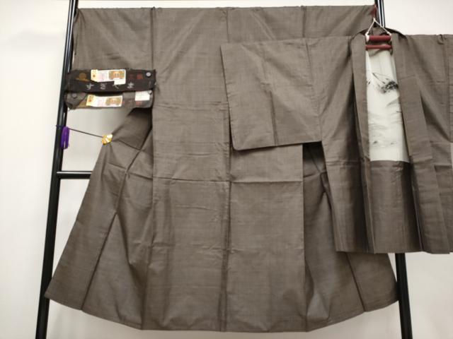 平和屋本店■極上　男性　本場大島紬　アンサンブル　100亀甲　総詰め　新納光夫作　証紙付き　逸品　CYAA2184s5