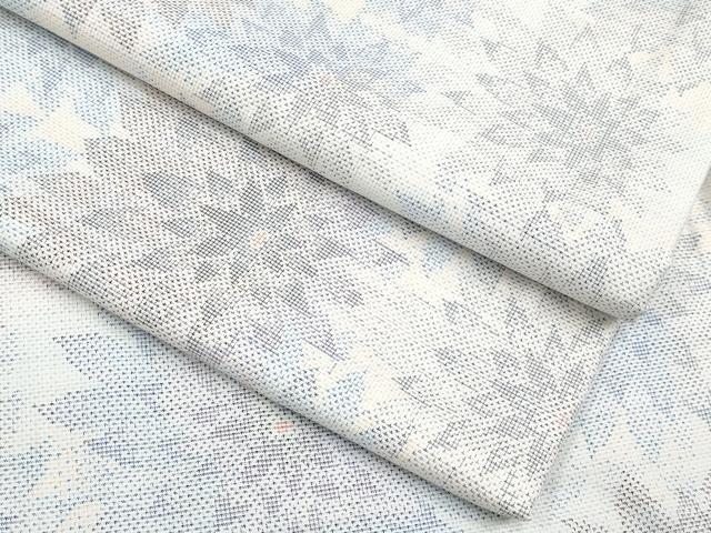平和屋本店■極上　本場大島紬　白大島　9マルキ　花尽くし　逸品　CYAA2186s5