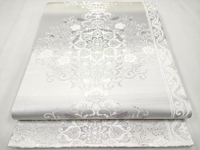 平和屋本店■極上　六通柄袋帯　唐織　王朝華文　銀糸　逸品　CYAA2224s5