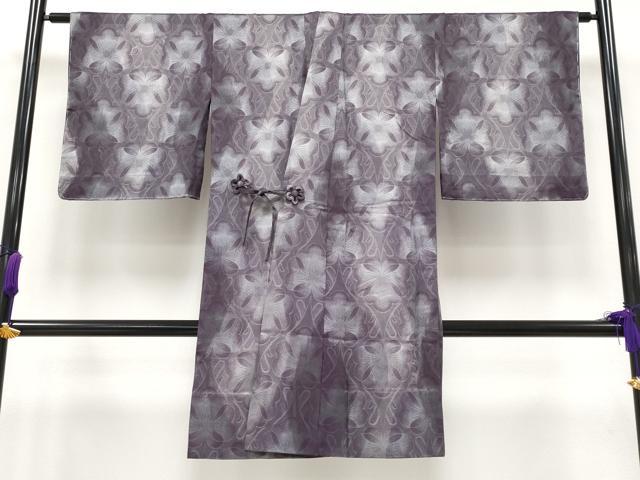 平和屋本店■極上　道中着　スリーシーズン　春夏秋　塵除け　ロング丈　草花紋紗　暈し染め　逸品　未使用　CYAA2442s5