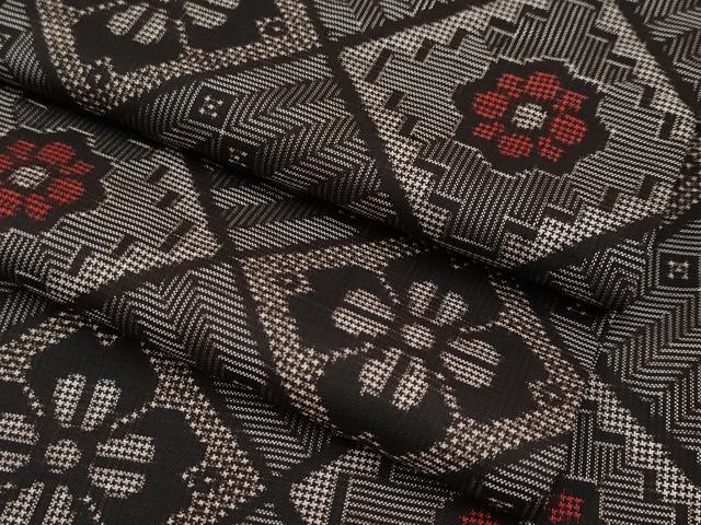 平和屋本店■希少　本場大島紬　龍郷絣　逸品　CYAA2459s5