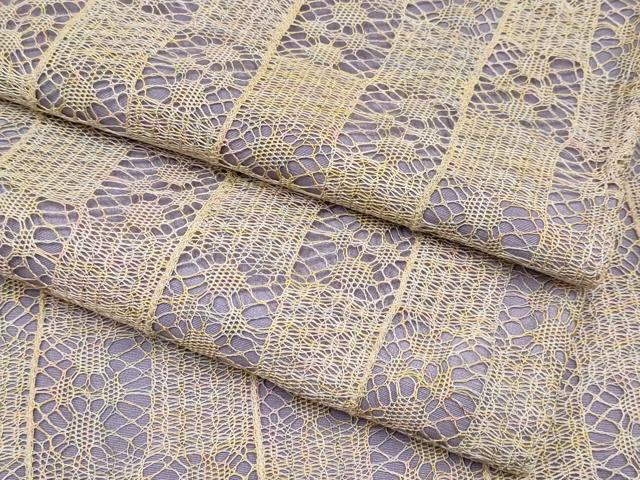 平和屋本店■極上　小紋　羅　単衣　市松吉祥文　逸品　未使用　CYAA2491s5