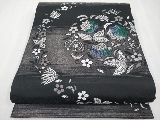 平和屋本店■極上　BANKAN　わものや　両面　六通柄袋帯　唐織　MODEST　花唐草文　逸品　CYAA2577s5