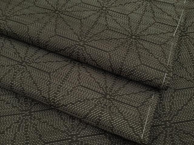 平和屋着物■極上　本場大島紬　麻の葉文様　逸品　未使用　CYAA2601s5