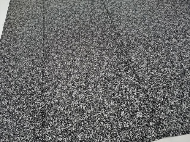 平和屋着物□極上 夏物 江戸小紋 絽 花尽し 黒地 さが美扱い 逸品