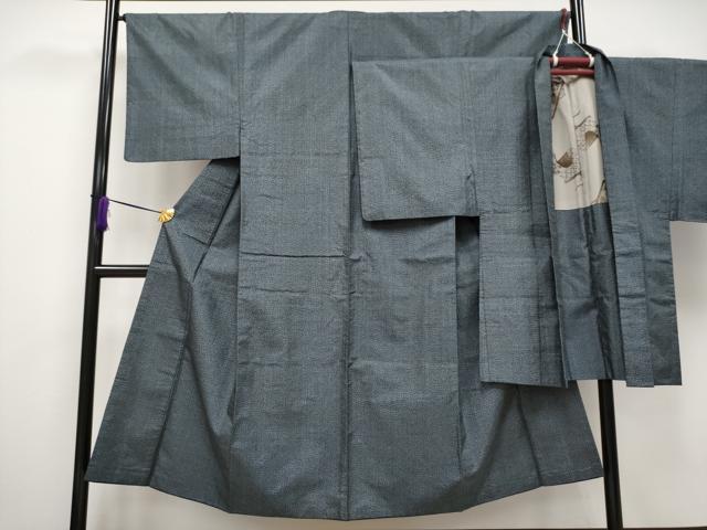 平和屋着物■極上　男性　本場大島紬　アンサンブル　幾何学文様　逸品　CYAA2637s5