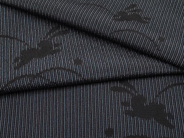 平和屋着物■極上　本塩沢　単衣　兎露芝文　逸品　CYAA2758s5