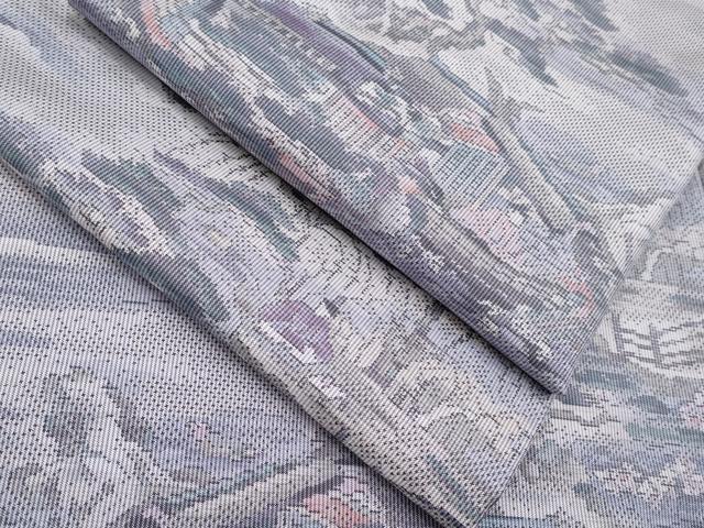 平和屋着物■極上　本場大島紬　7マルキ　総絣　人物風景文　逸品　未使用　CYAA2909s5