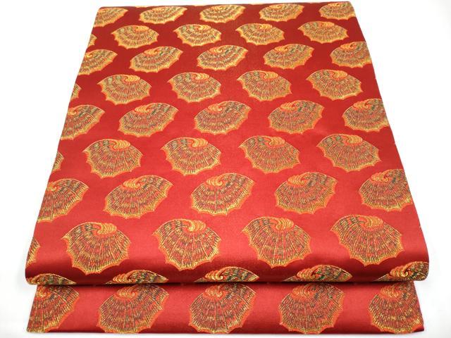 平和屋着物■極上　龍村美術織物　九寸開き名古屋帯　彩貝文　金糸　逸品　CYAA2966s5