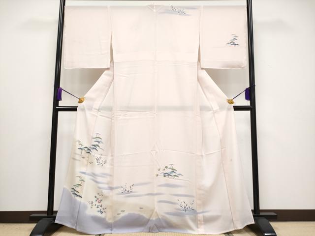 平和屋本店■極上　夏物　京友禅の人間国宝　上野為二　訪問着　紗　霞枝花文　暈し染め　虹色地　逸品　未使用　CYAA2992s5