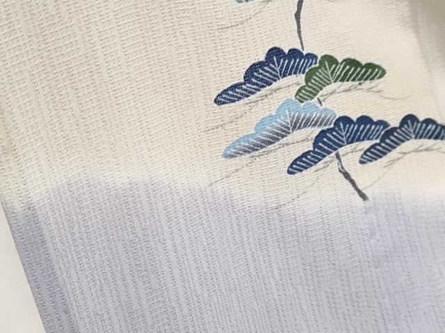 平和屋本店□極上 夏物 京友禅の人間国宝 上野為二 訪問着 紗 霞枝花文