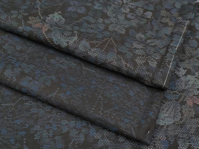 平和屋着物■極上　本場大島紬　9マルキ　枝葉文　逸品　未使用　CYAA3054s5