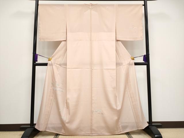 平和屋本店□極上 夏物 男性 洗える最高級着物 ＜英＞はなぶさ謹製 色無地