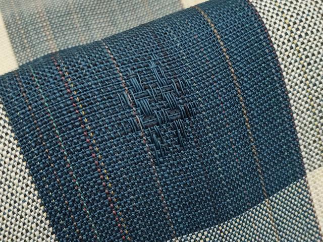 平和屋着物□極上 夏物 本場筑前博多織 八寸名古屋帯 からむし織 伝統