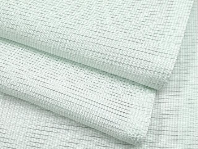 平和屋着物■極上　夏物　江戸小紋　絽　万筋　白×千草鼠色　逸品　CYAA3214s5