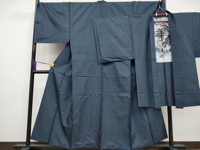 平和屋着物■極上　男性　本場大島紬　アンサンブル　キングサイズ　100亀甲　総詰め　逸品　CYAA3227s5