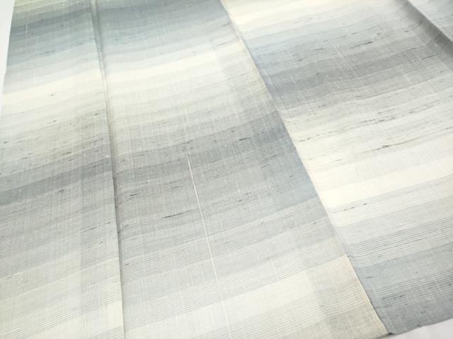 平和屋本店□極上 夏物 夏赤城 手座繰り 根啓織物謹製 証紙