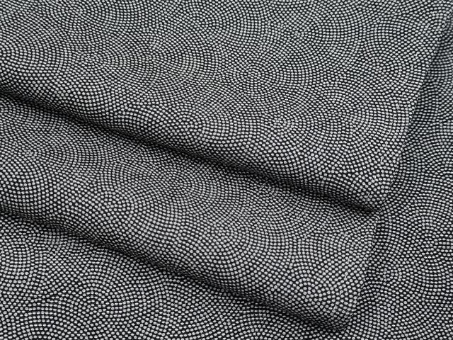 平和屋着物■極上　江戸小紋　鮫小紋柄　黒地　逸品　CYAA3247s5