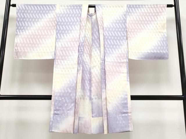 平和屋着物■極上　スリーシーズン　春夏秋　塵除け　長羽織　網代紋紗　暈し染め　逸品　未使用　CYAA3260s5