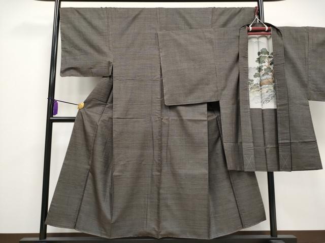 平和屋着物■極上　男性　本場大島紬　アンサンブル　100亀甲　総詰め　逸品　未使用　CYAA3422s5