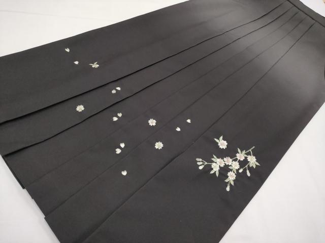 平和屋着物■極上　女性　行灯袴　総刺繍　舞桜　暈し染め　金糸　洗える着物　逸品　CYAA3457s5