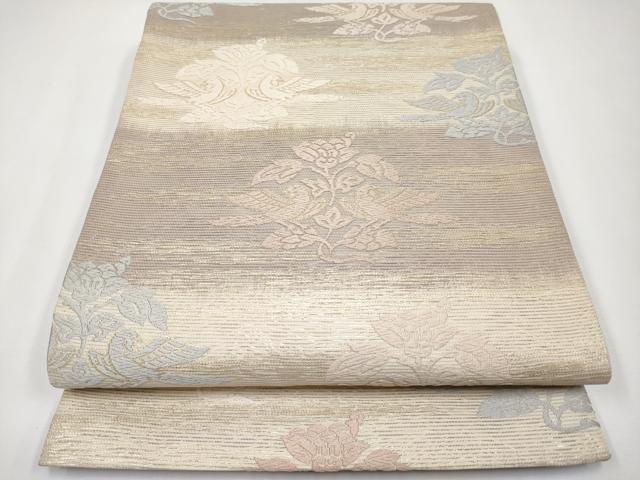 平和屋着物■極上　夏物　六通柄袋帯　唐織　野分　金糸　逸品　CYAA3590s5