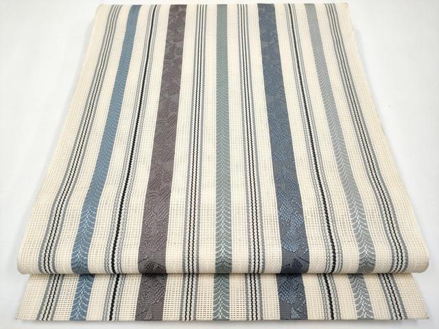 平和屋着物■極上　夏物　本場筑前博多織　八寸名古屋帯　吉祥間道　逸品　CYAA3609s5