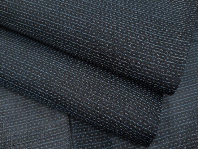 平和屋着物■極上　夏物　男性　本場大島紬　夏大島　亀甲柄　濃紺地　逸品　CYAA3631s5