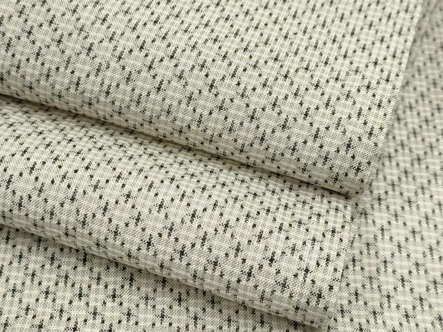 平和屋本店■極上　夏物　男性　本場大島紬　夏大島　白大島　菱繋ぎ　青磁鼠色地　逸品　未使用　CYAA3639s5