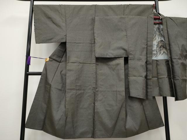 平和屋着物■極上　男性　紬　アンサンブル　120亀甲　総詰め　逸品　CYAA3709s5