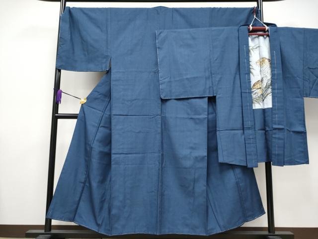 平和屋着物■極上　男性　紬　アンサンブル　キングサイズ　100亀甲　総詰め　逸品　未使用　CYAA3712s5