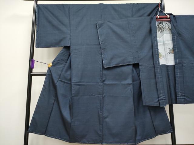 平和屋着物■極上　男性　本場大島紬　アンサンブル　100亀甲　総詰め　逸品　未使用　CYAA3916s5