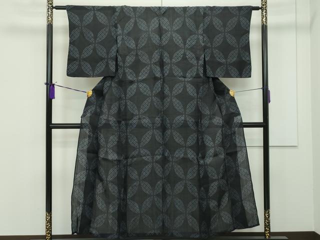 平和屋本店■極上　夏物　重要無形文化財　本場宮古上布　七宝文　苧麻　逸品　CZAA1245s5