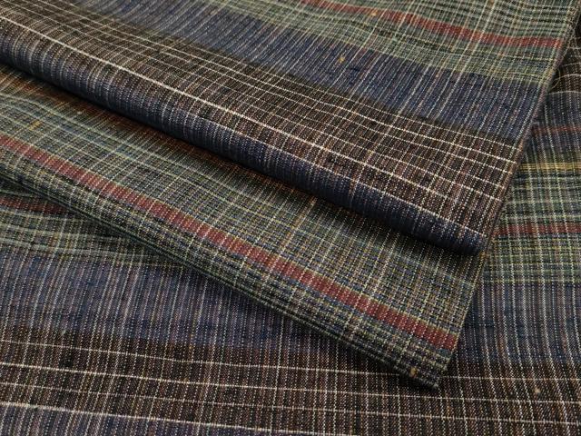 平和屋本店■極上　郡上紬　草木染　逸品　CZAA1503s5