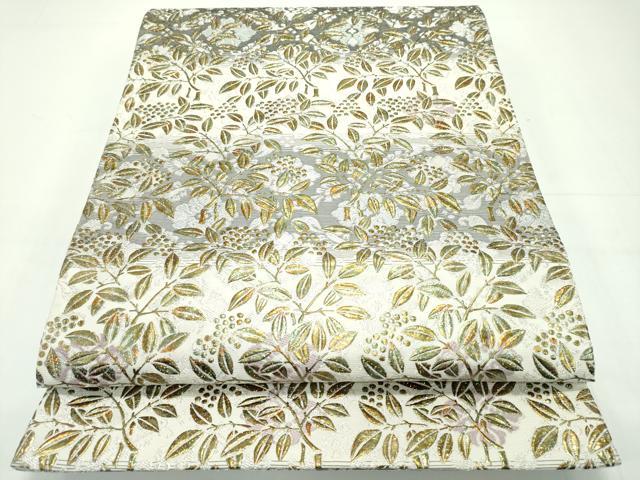 平和屋本店■極上　金彩友禅　卓越技能者・名工・和田光正　六通太鼓柄袋帯　古代小葵　唐織　銀糸　逸品　CZAA1586s5