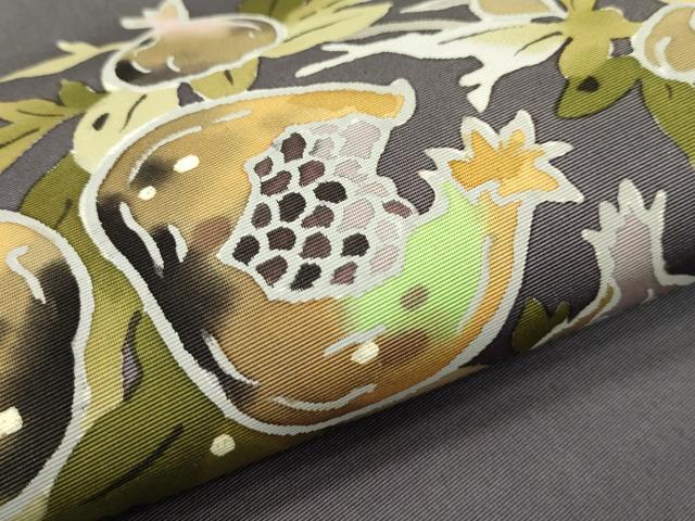 平和屋着物□極上 染司よしおか 五代目 吉岡幸雄 塩瀬 九寸名古屋帯