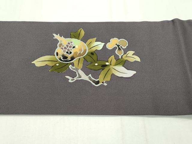 平和屋着物□極上 夏物 八寸名古屋帯 石井秀樹作 洒落がすり 証紙付き