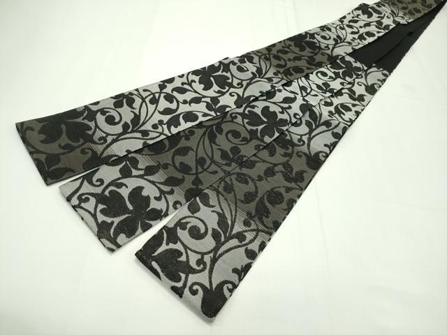平和屋本店■極上　男性　角帯　花唐草文　金通し地　逸品　未使用　CZAA1679s5