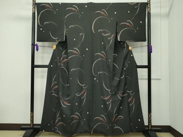 平和屋本店■極上　京都西陣・想屋謹製　お召　胴抜き仕立て　兎　やまと誂製　逸品　CZAA1730s5