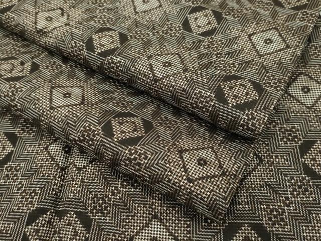 平和屋本店■希少　本場大島紬　龍郷絣　逸品　CZAA1755s5