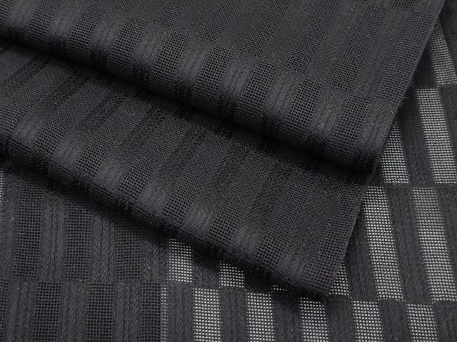 平和屋本店■極上　男性　夏物　色無地　紋紗　黒紅色　逸品　CZAA2078s5