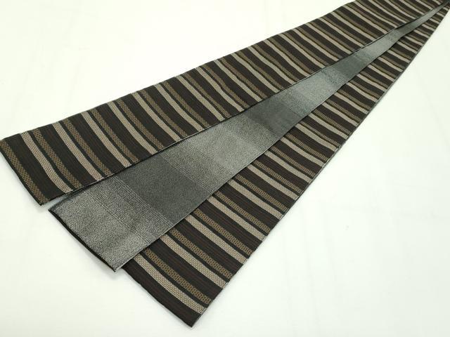 平和屋本店■極上　男性　両面　角帯　横段文　逸品　CZAA2089s5