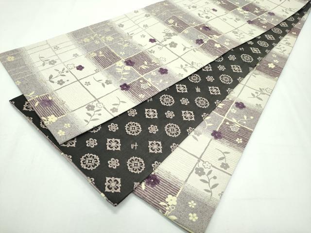 平和屋本店■極上　京都西陣・想屋謹製　全通柄　京袋帯　モール　草花文　逸品　CZAA2328s5