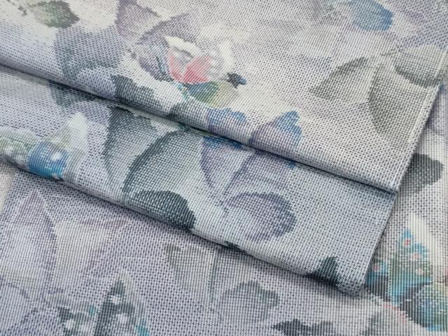 平和屋本店■極上　都喜ヱ門　本場大島紬　7マルキ　舞蝶文　藤絹織物謹製　逸品　未使用　CZAA2416s5