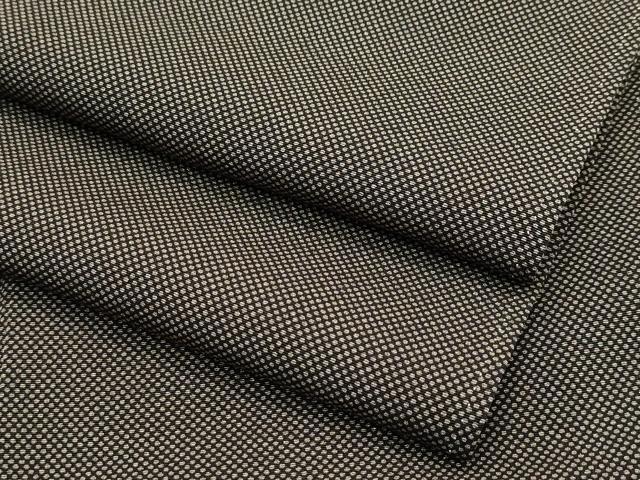 平和屋本店■極上　江戸小紋　行儀　憲法黒茶色地　逸品　CZAA2544s5