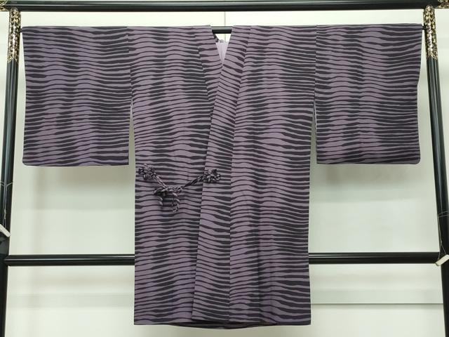 平和屋本店■極上　道中着　ロング丈　横段文　逸品　CZAA2550s5